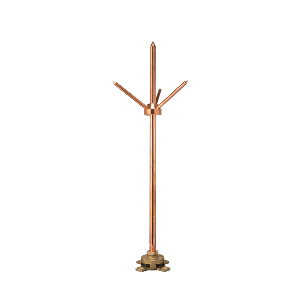 COPPER LIGHTNING THUNDER ARRESTOR LIGHTING ROD - ABUK Wall Switches and ...
